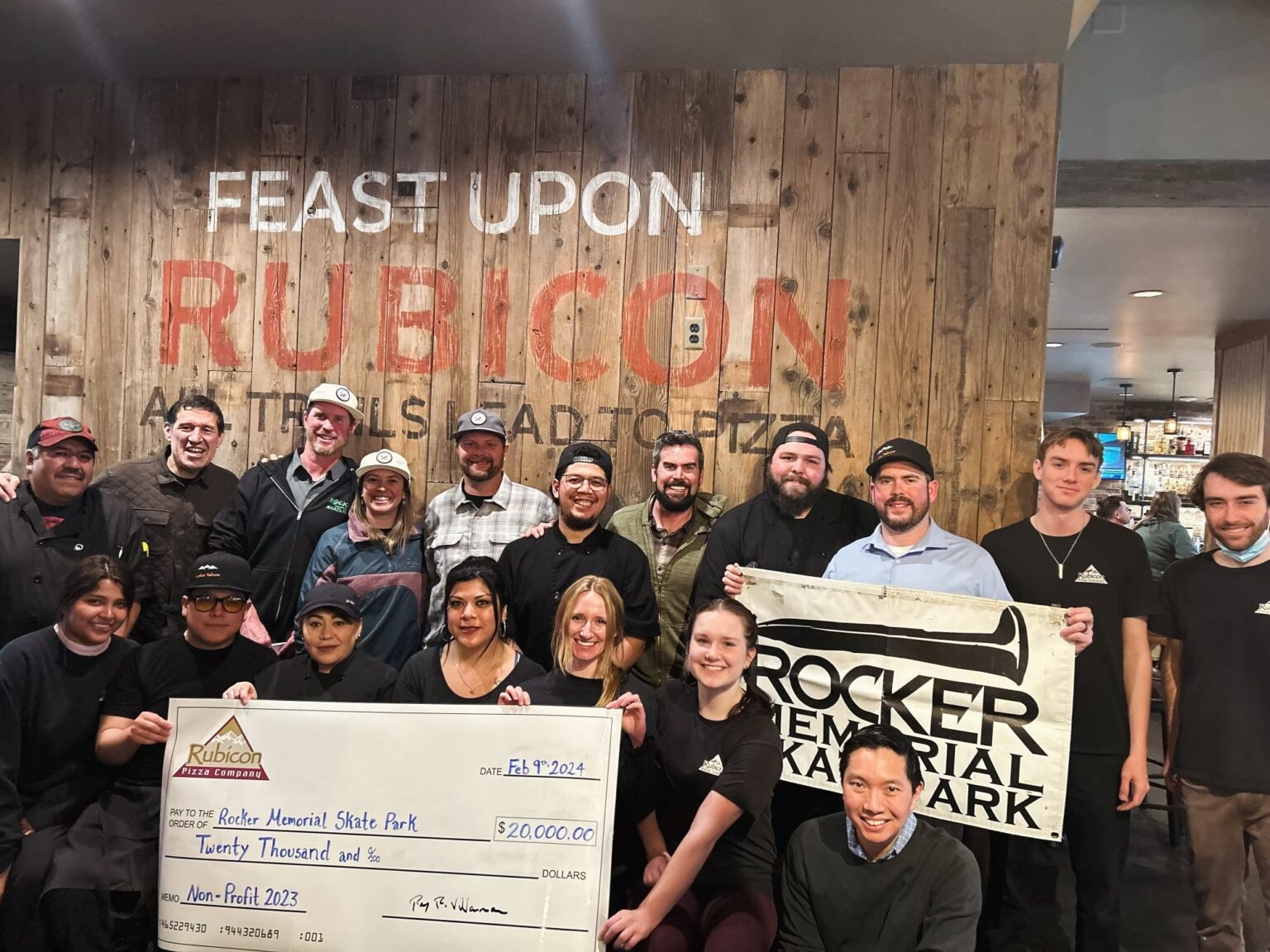 Rubicon Pizza raises $20,000 for Rocker Memorial Skate Park - Rocker ...